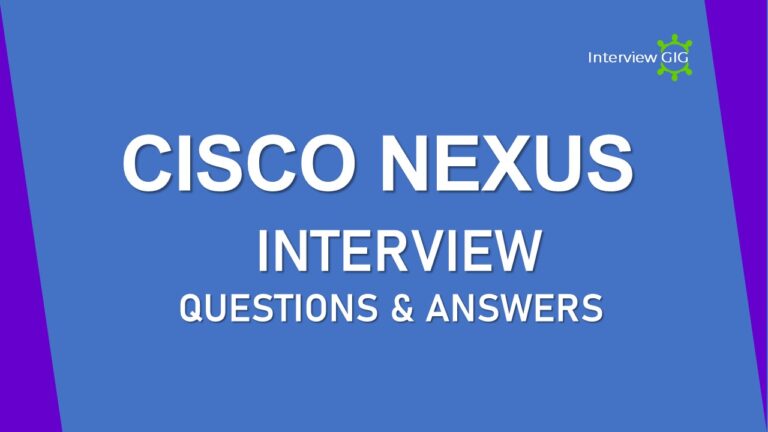 [Scenarios] Network Engineer Interview Questions and Answers