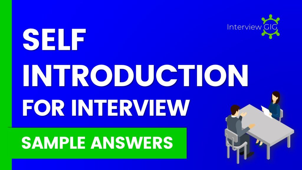 Self Introduction for Interview | InterviewGIG