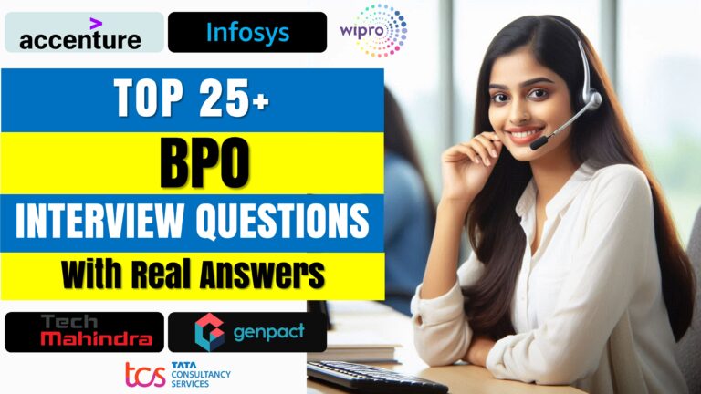 BPO Interview Questions and Answers 2023 | InterviewGIG